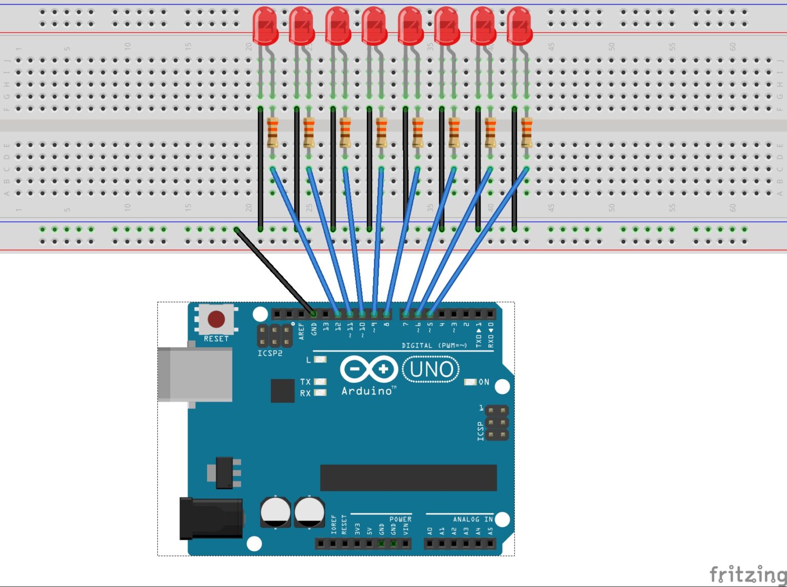 Supercar LED - Arduino - Michele Di Luca